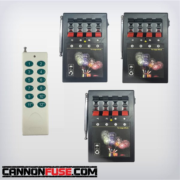 CannonFuse.com > Specials > 12 Cue Wireless Firework Firing System